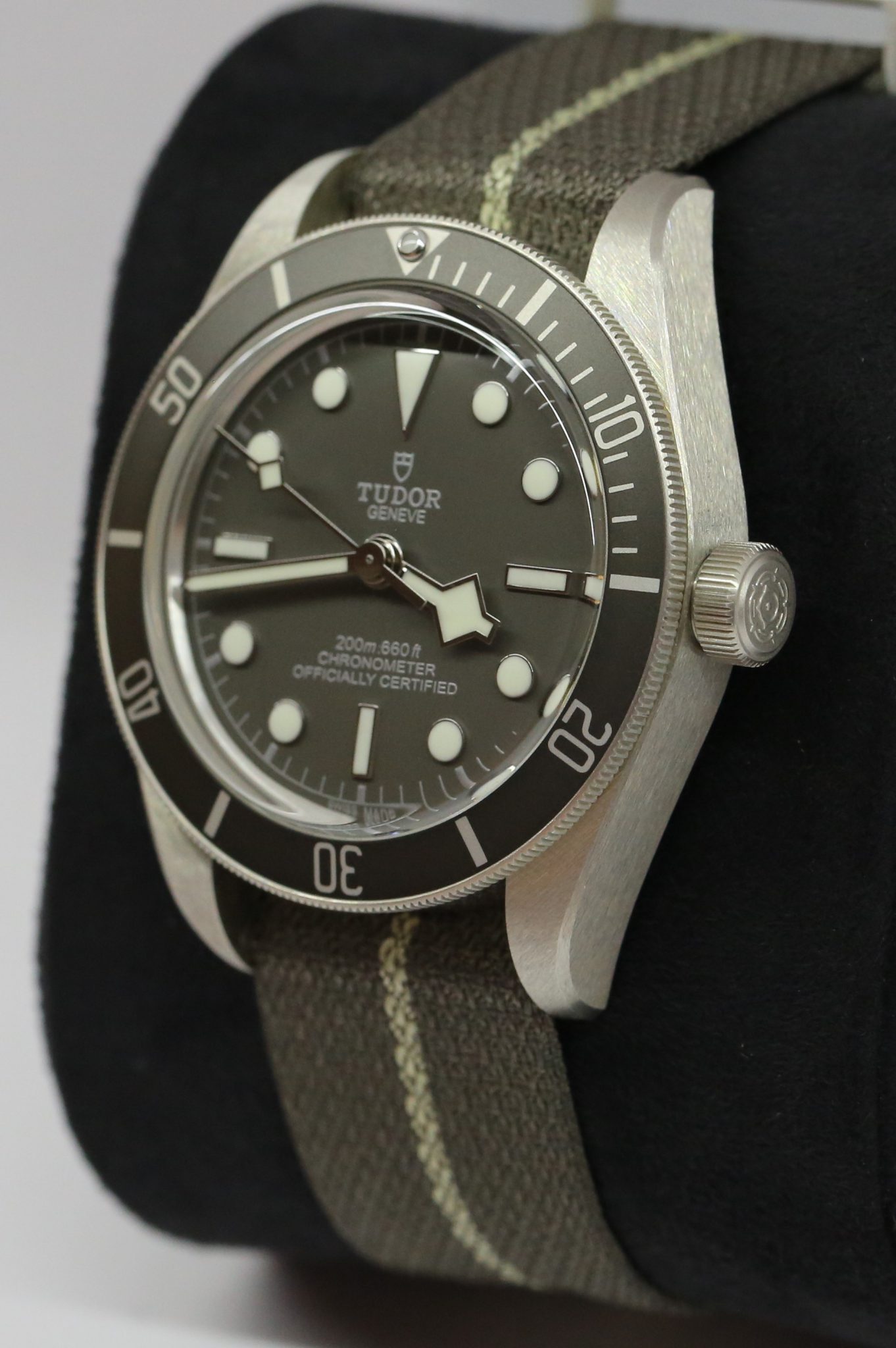 Tudor Black Bay Fifty Eight 925 Silver on Tudor Nato Strap, Taupe Index ...