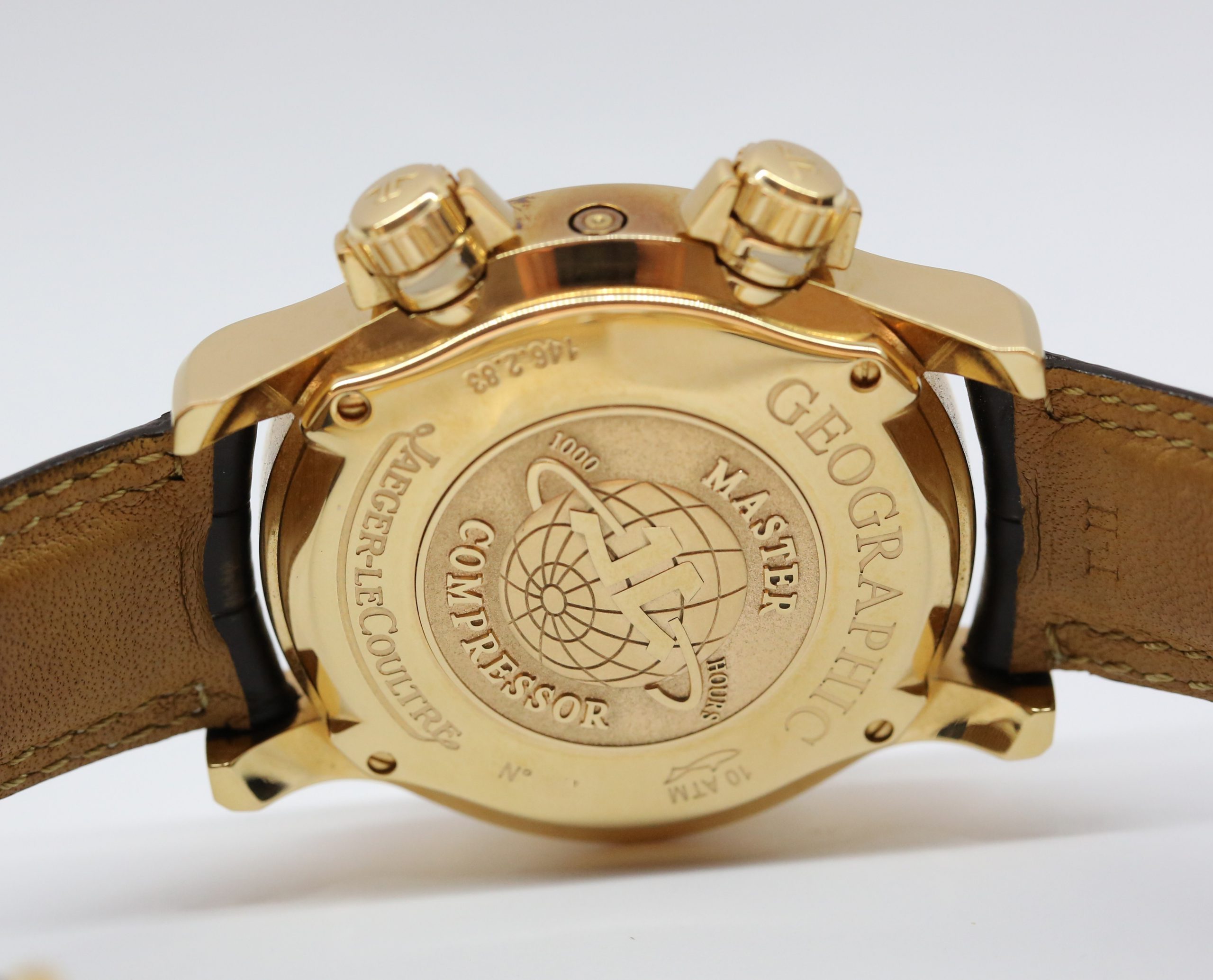 Jaeger LeCoultre Master Compressor Geographic 18ct Rose Gold on Strap ...