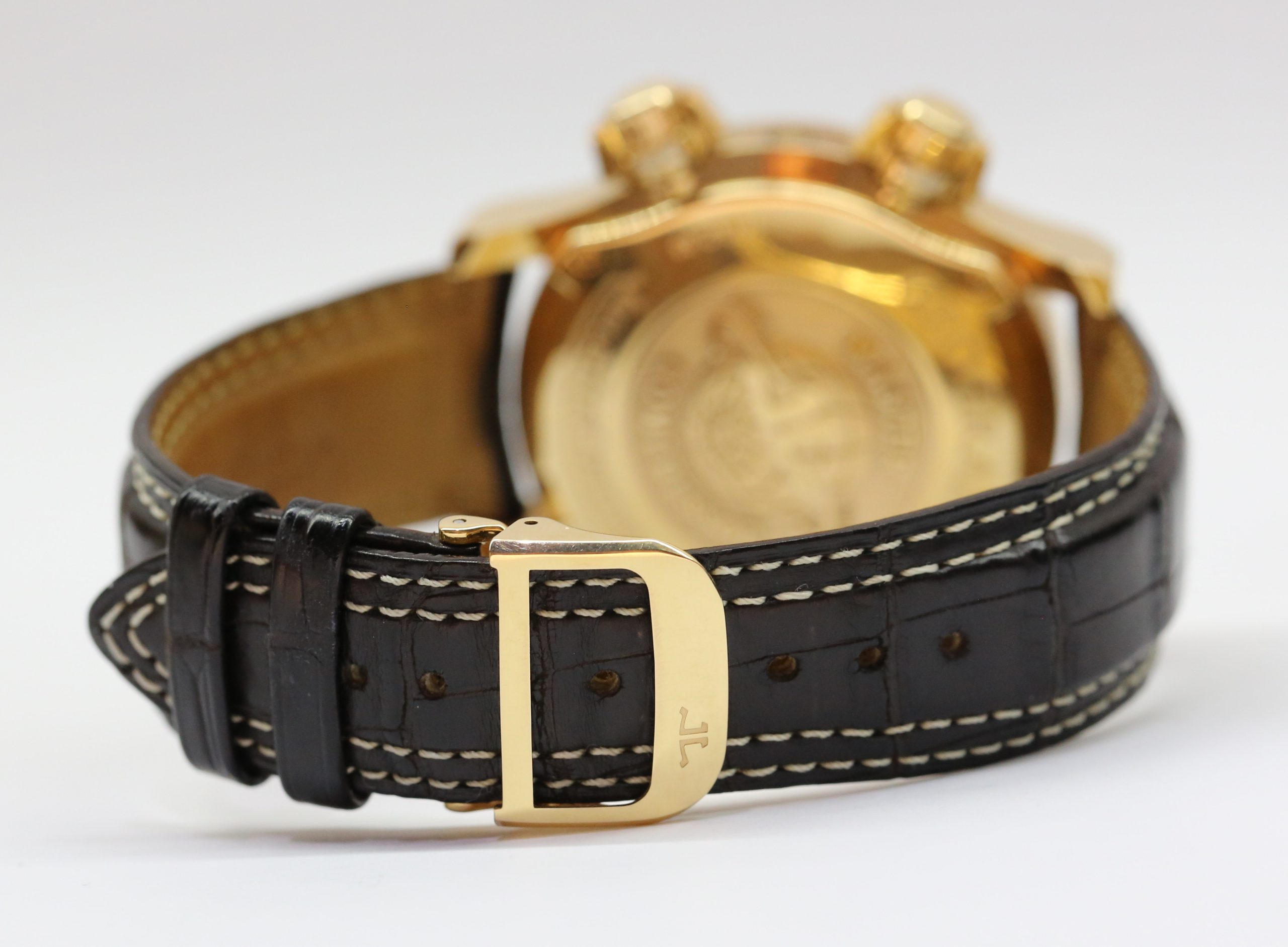 Jaeger LeCoultre Master Compressor Geographic 18ct Rose Gold on Strap ...