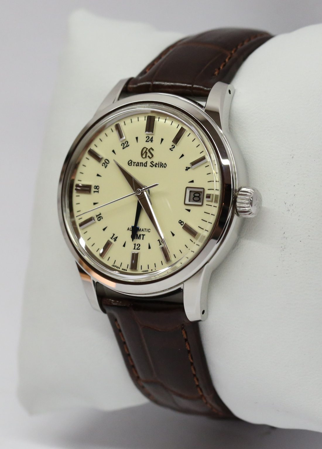 Grand Seiko GMT Automatic Stainless Steel on Strap, Ivory Index Dial ...