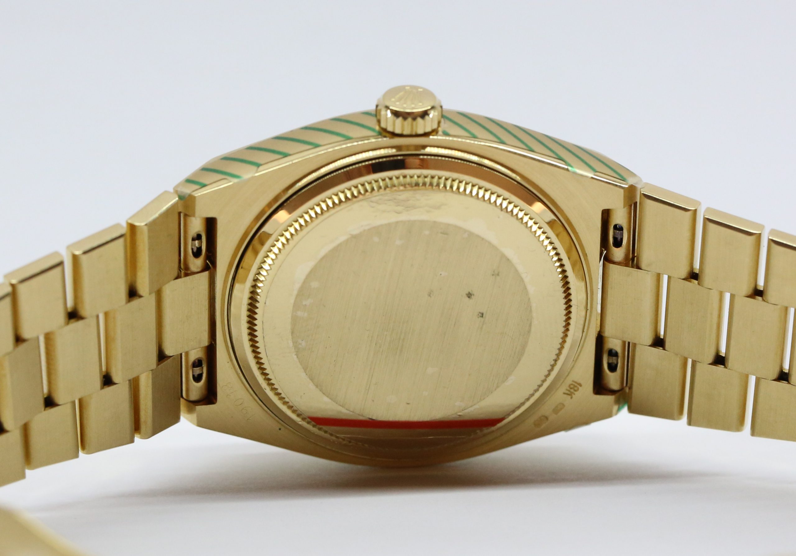Rolex OysterQuartz Day Date 18ct Yellow Gold on Rolex Bracelet, Black ...