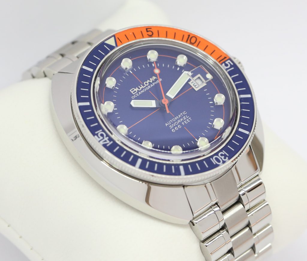 Bulova Devil Diver Oceanographer 44mm in stainless steel Blue index ...
