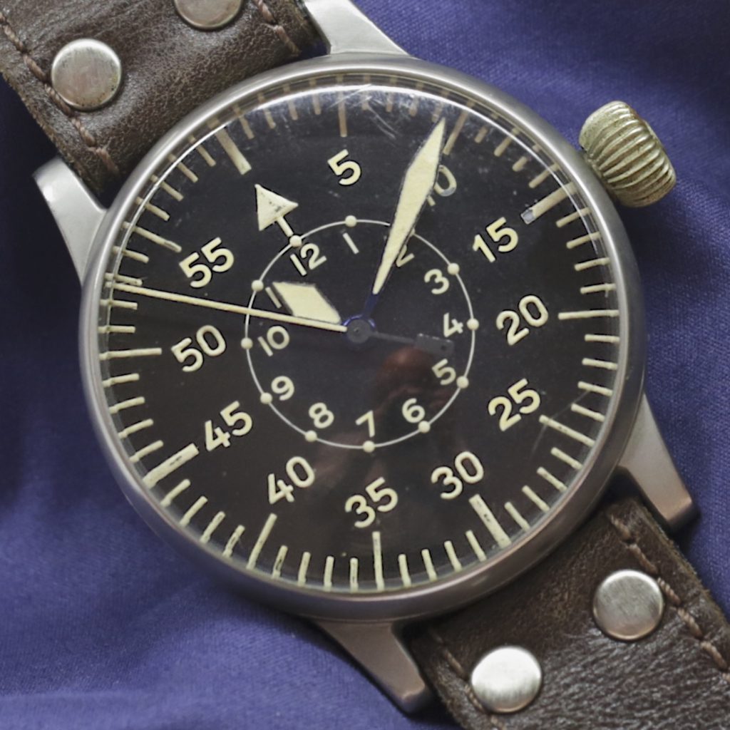 Rare !! A Lange & Sohne Glashütte 1940's Aviator's Deck watch in anti ...