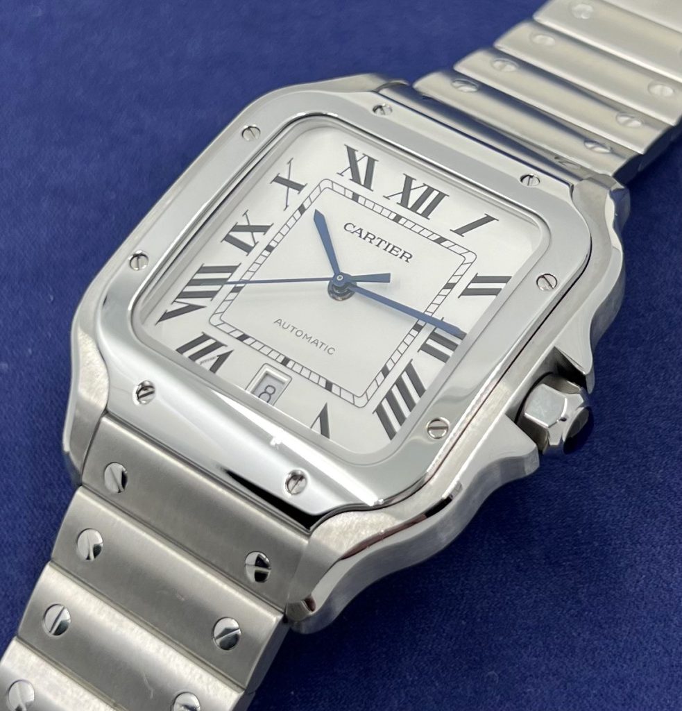 Cartier Santos de Cartier Watch, Large model, in Stainless Steel ...