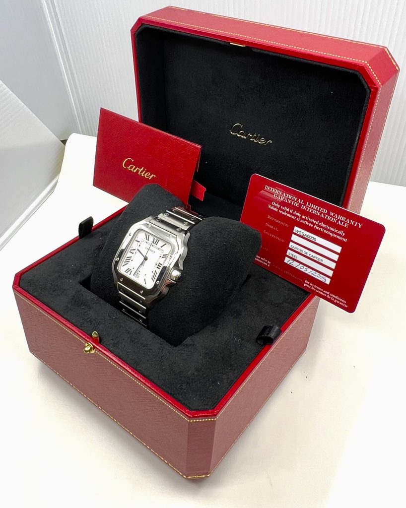 Cartier Santos de Cartier Watch, Large model, in Stainless Steel ...