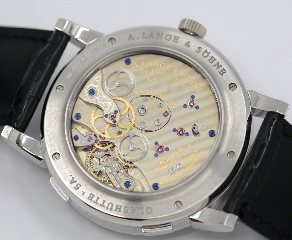 A. Lange & Sohne Lange 1 Time Zone in Platinum, Silver Roman Dial, on ...