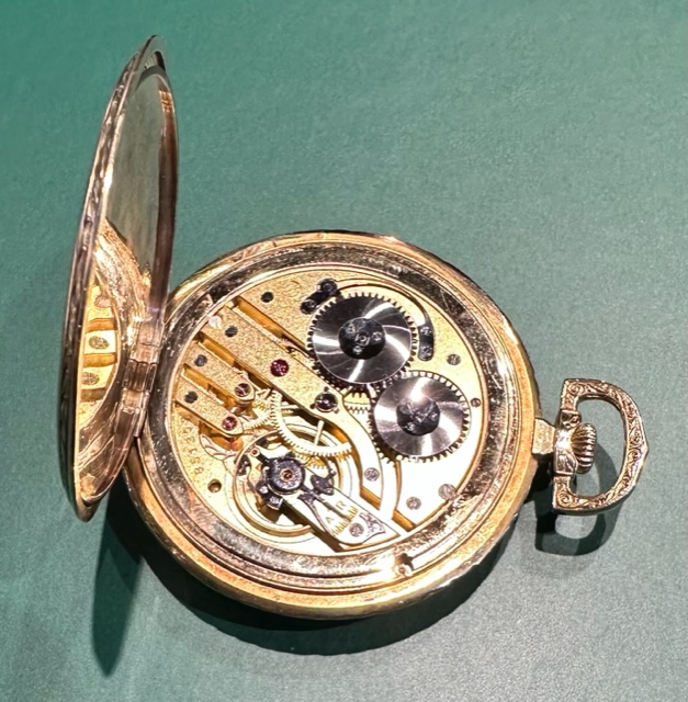 IWC International Watch Co Schaffhausen open face pocket watch, solid ...