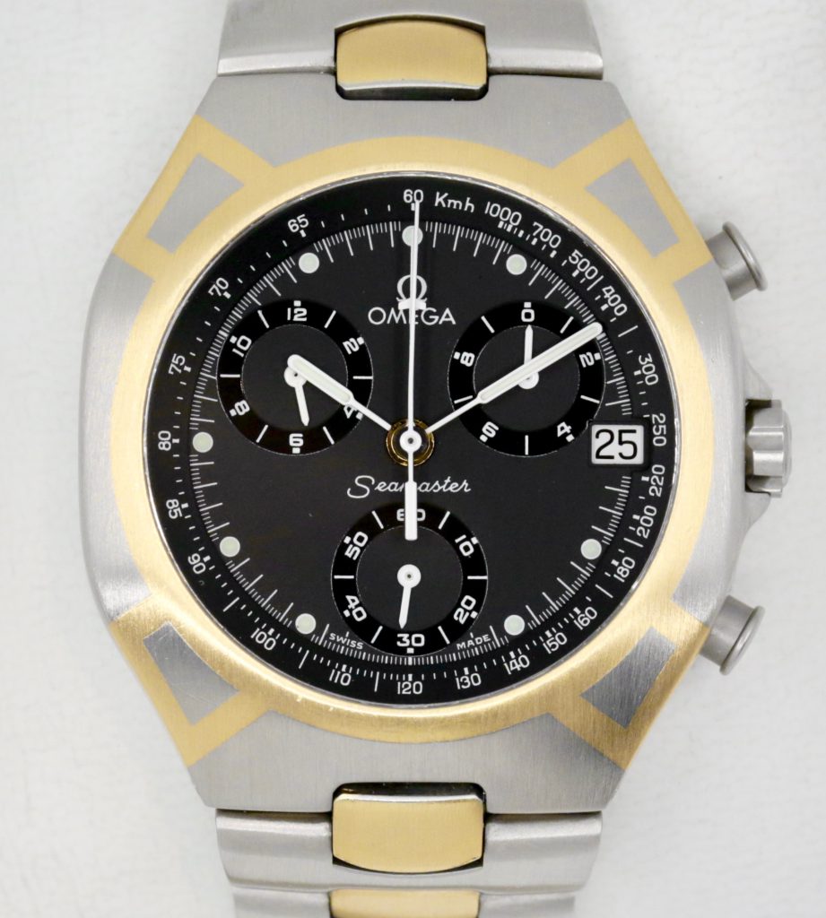 Omega Seamaster Polaris Chronograph, Stainless Steel & Gold-Inlay ...