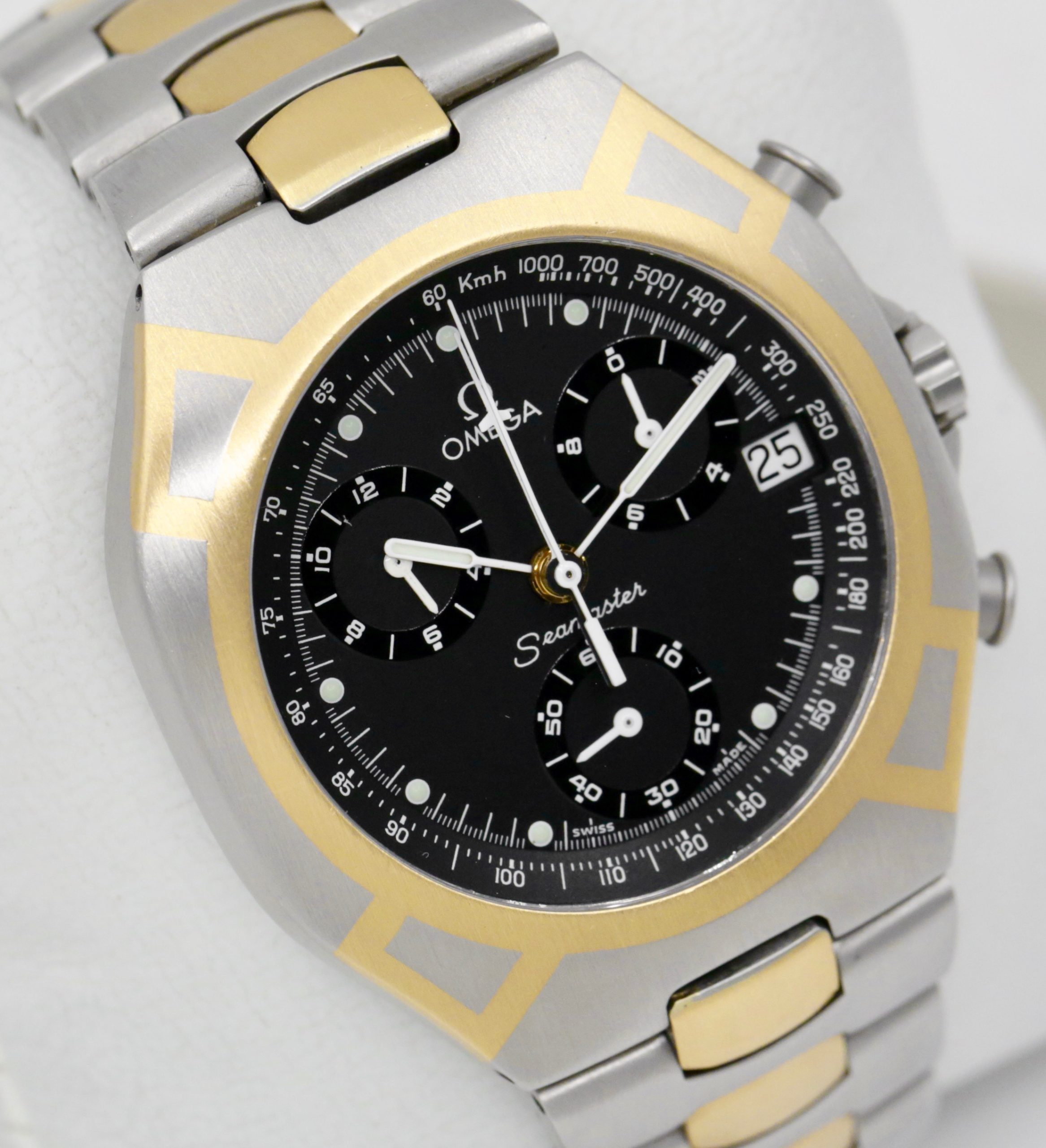 Omega Seamaster Polaris Chronograph, Stainless Steel & Gold-Inlay ...