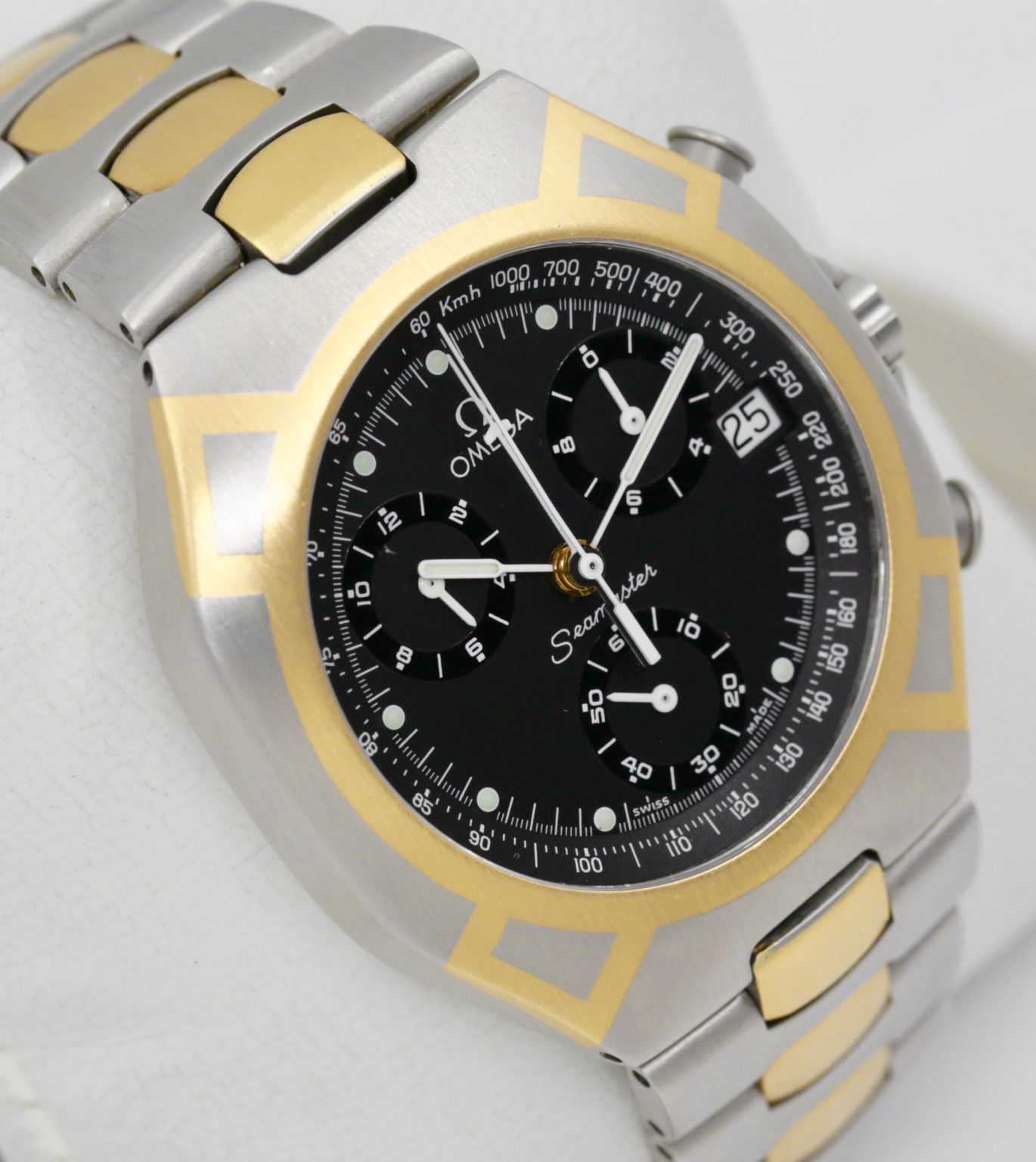 Omega Seamaster Polaris Chronograph, Stainless Steel & Gold-Inlay ...