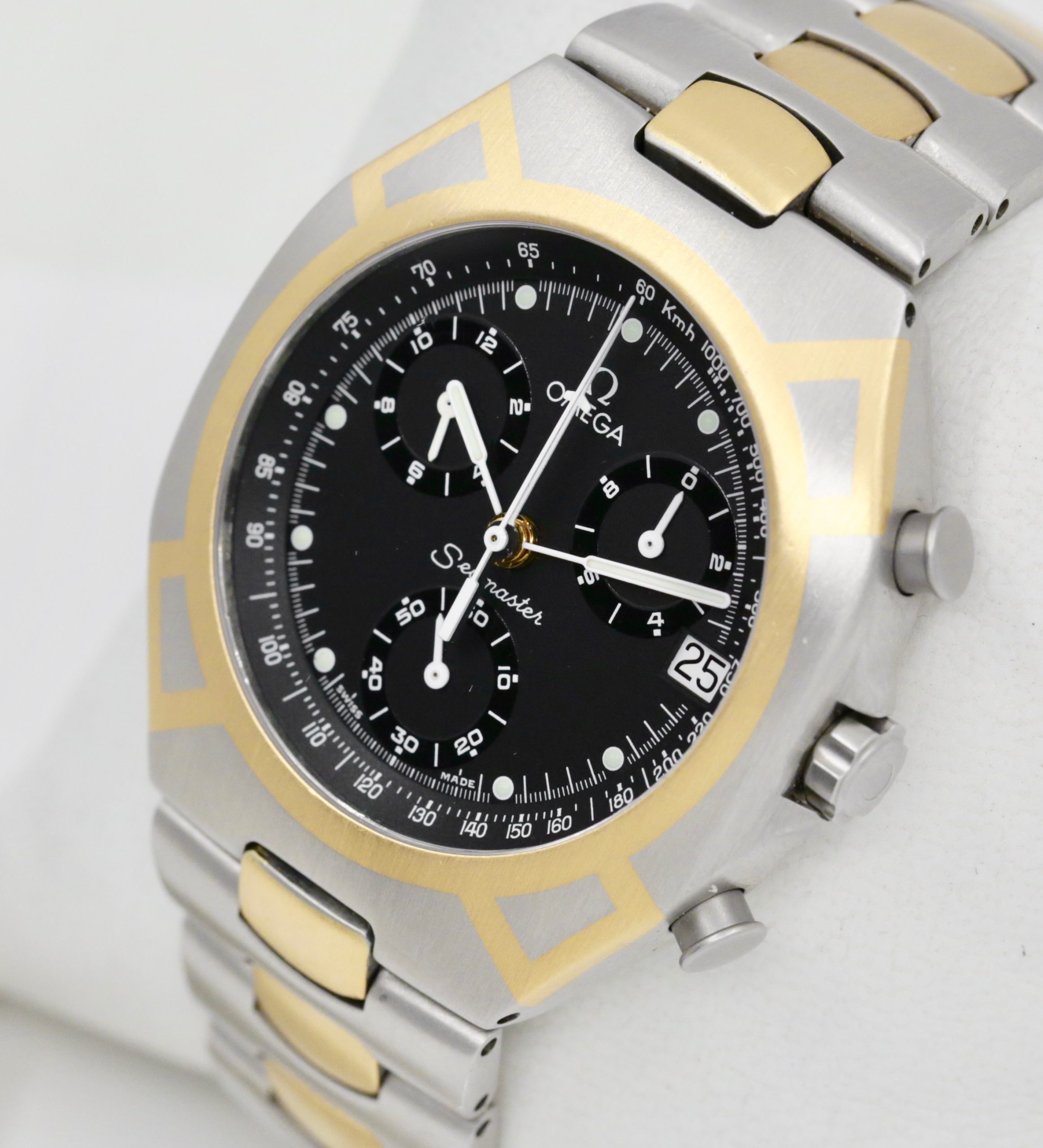 Omega Seamaster Polaris Chronograph, Stainless Steel & Gold-Inlay ...