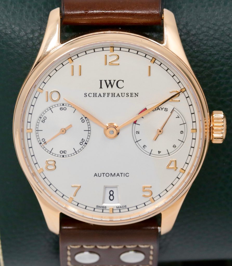 IWC Portugieser Automatic, in 18ct Rose Gold, Silver Arab Dial with Sub ...
