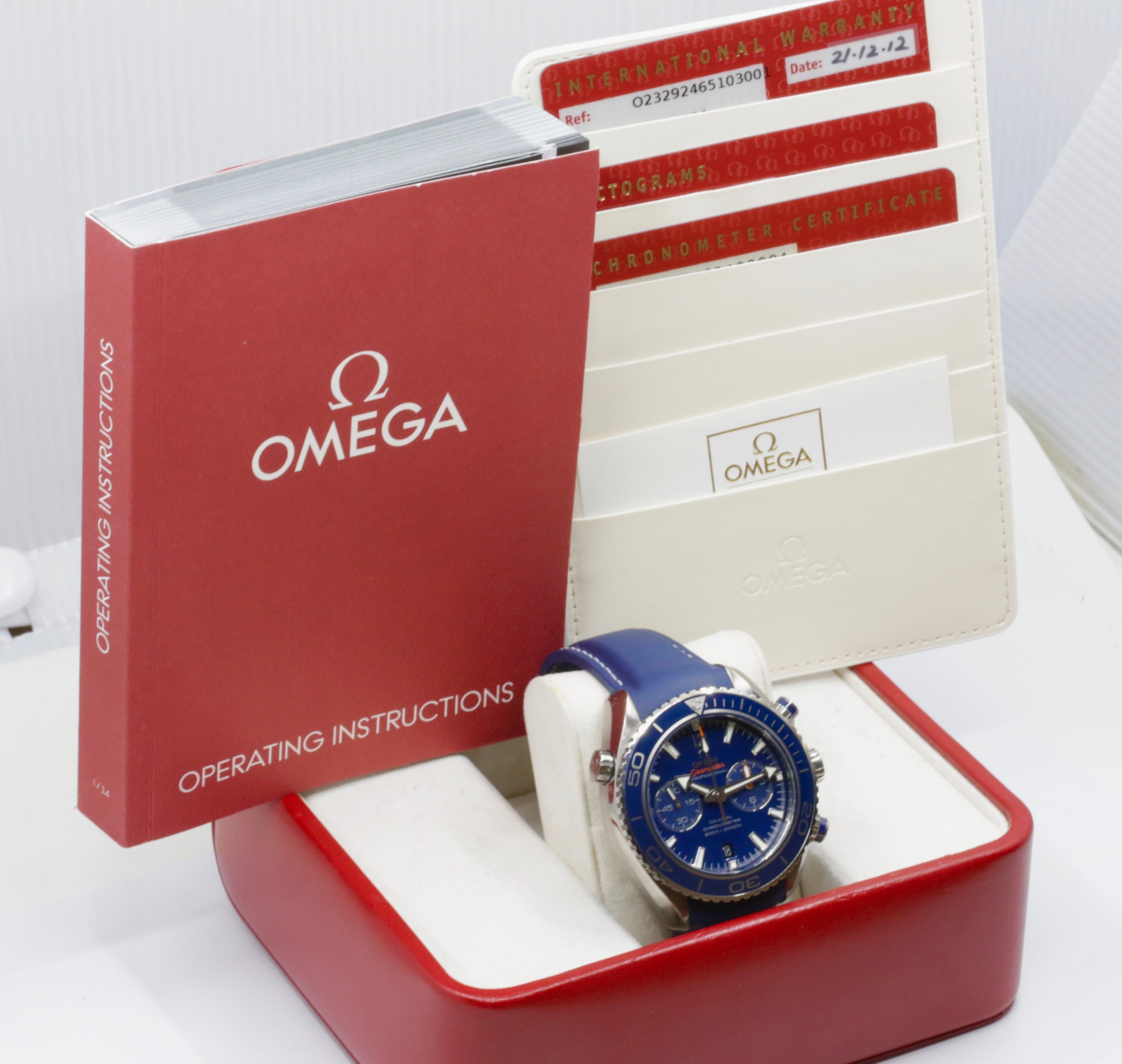 Omega Seamaster Planet Ocean 600M Chronograph, 45.5mm in Titanium, Blue ...