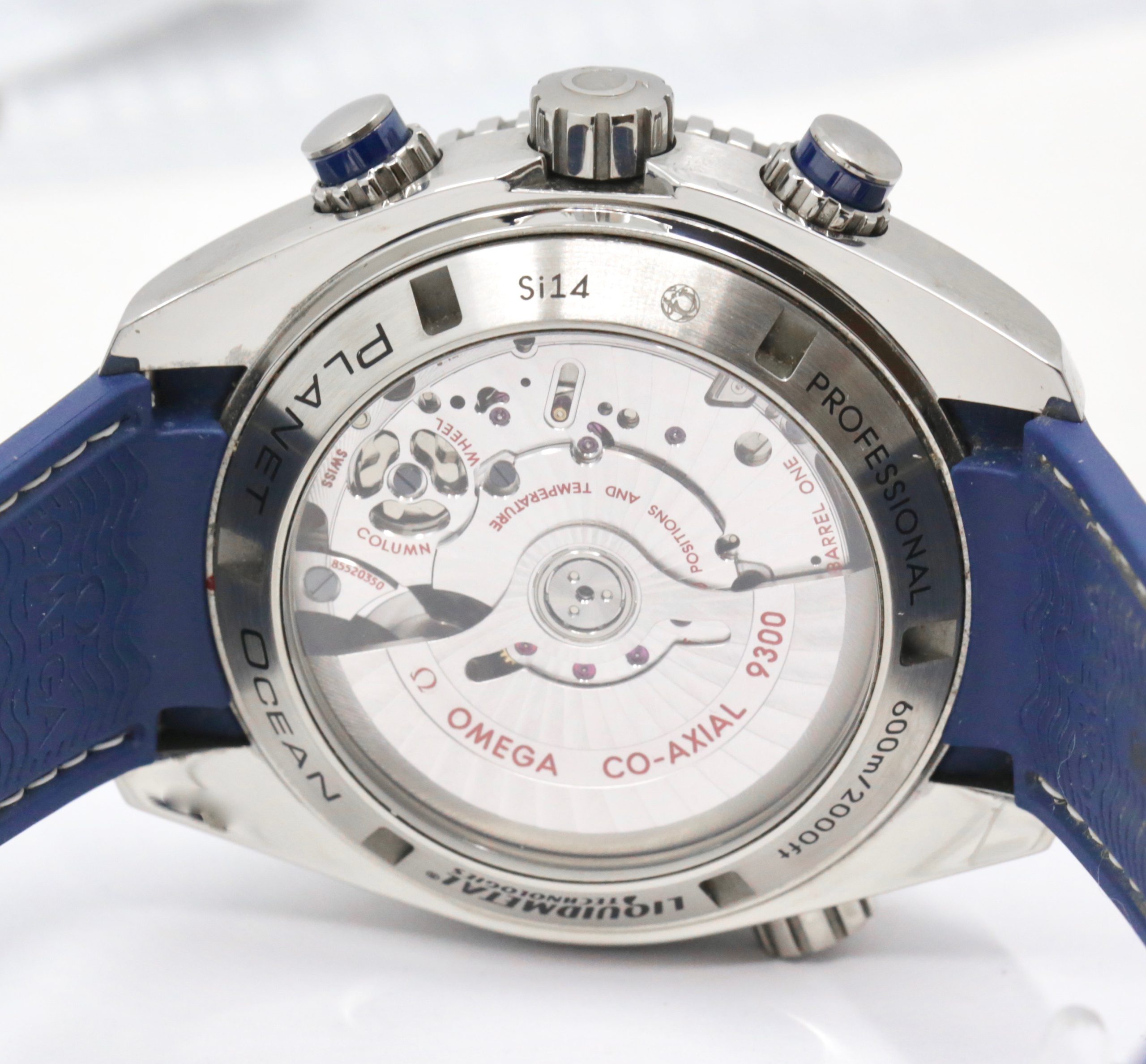 Omega Seamaster Planet Ocean 600M Chronograph, 45.5mm in Titanium, Blue ...
