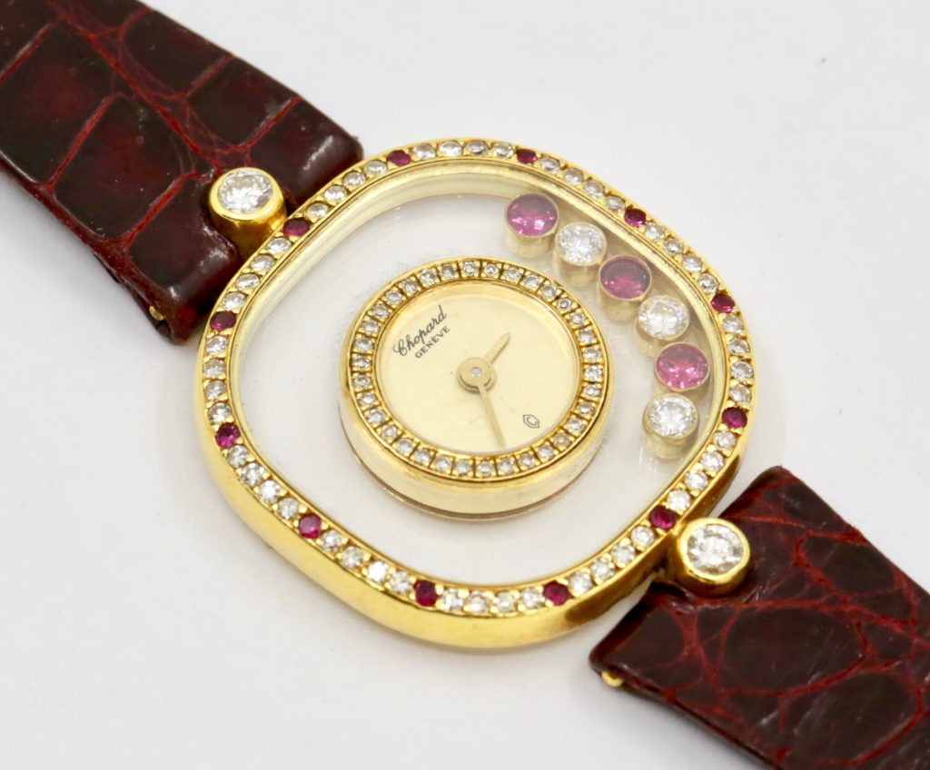 Chopard Happy Diamonds Ladies Watch, in 18ct Yellow Gold, Bezel Set ...