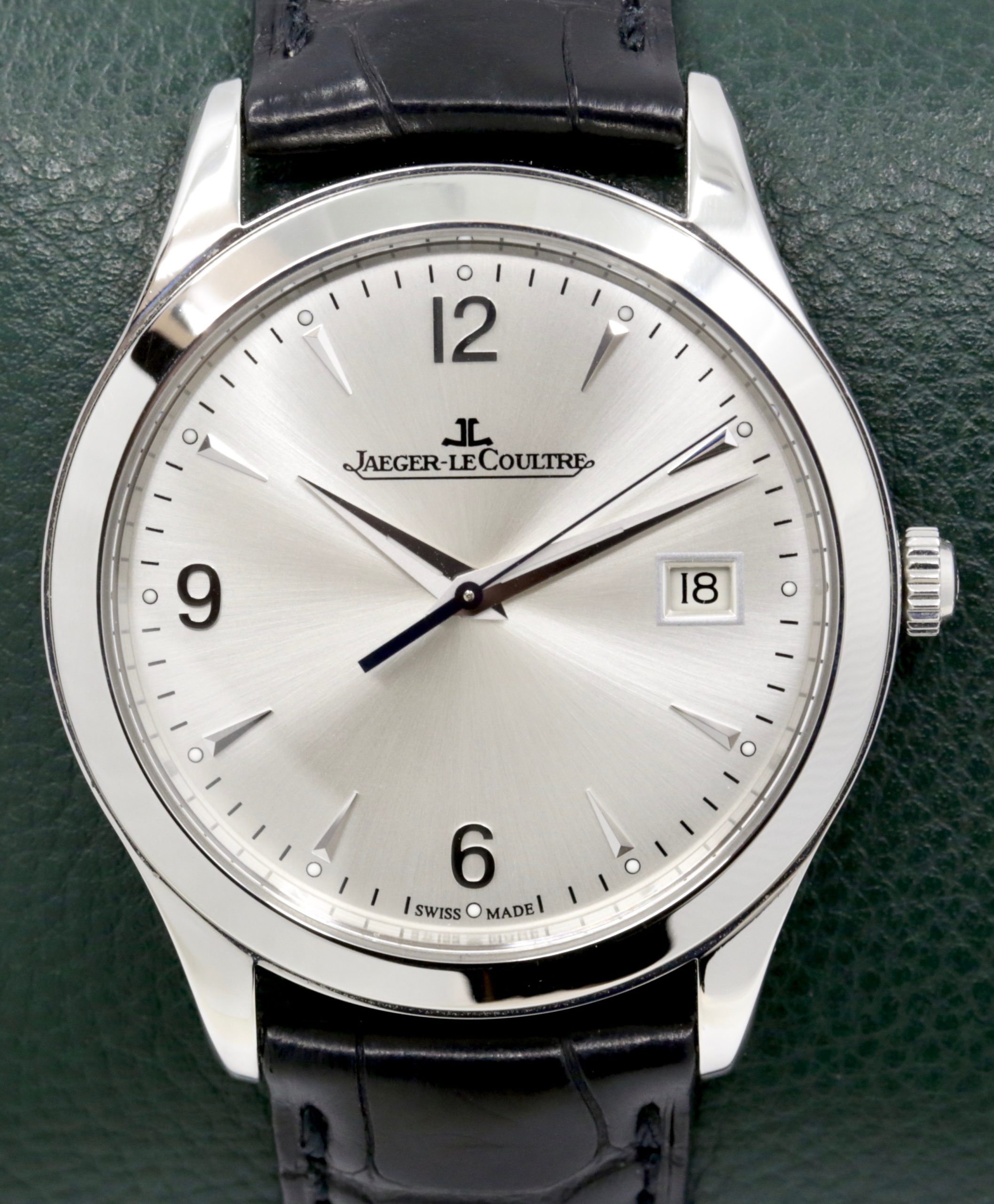 Jaeger-LeCoultre Master Control Date, Stainless Steel, Silver Dial, on ...
