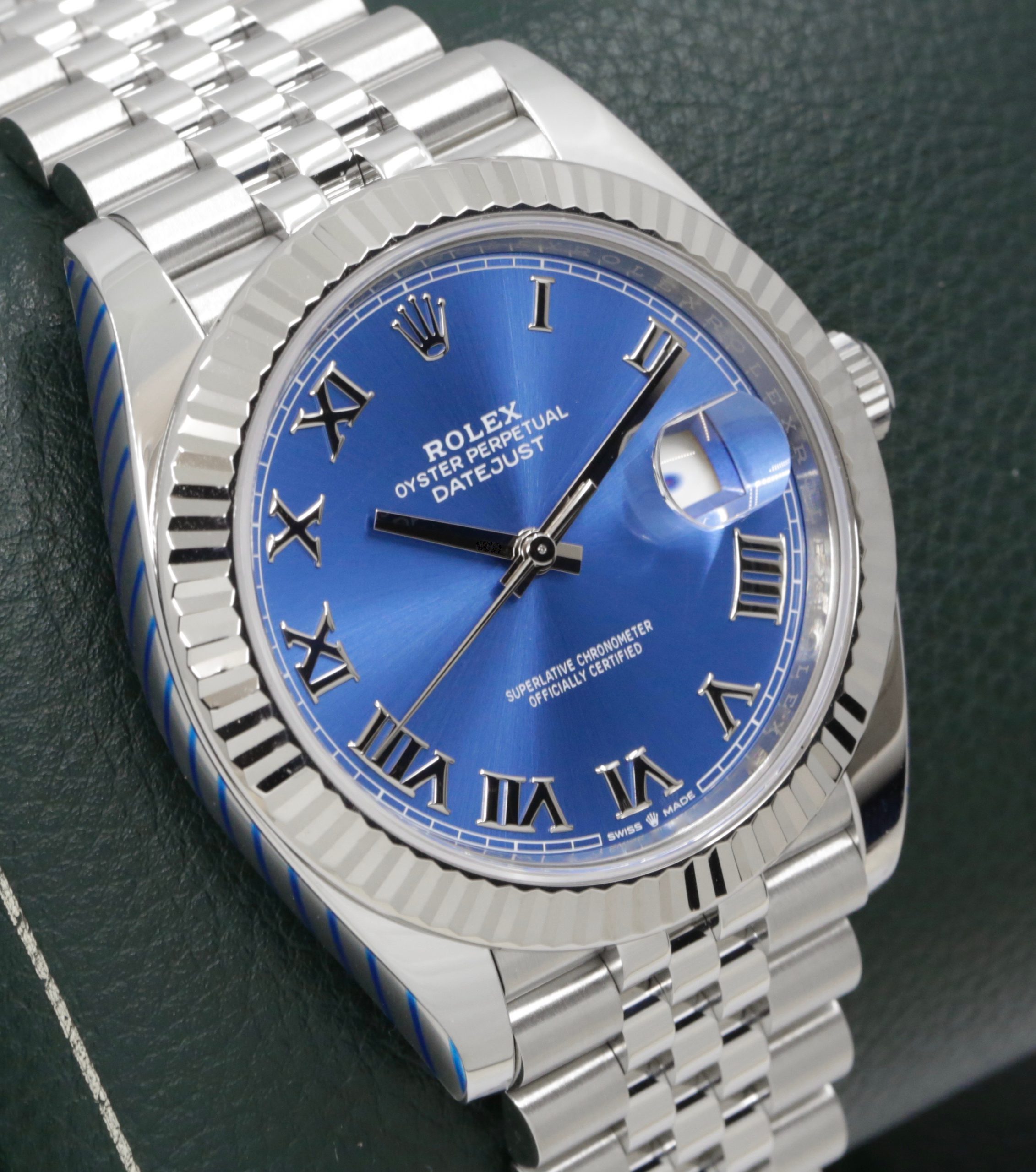 Rolex Datejust 41, Stainless Steel, with a Azzurro Blue Roman Dial ...