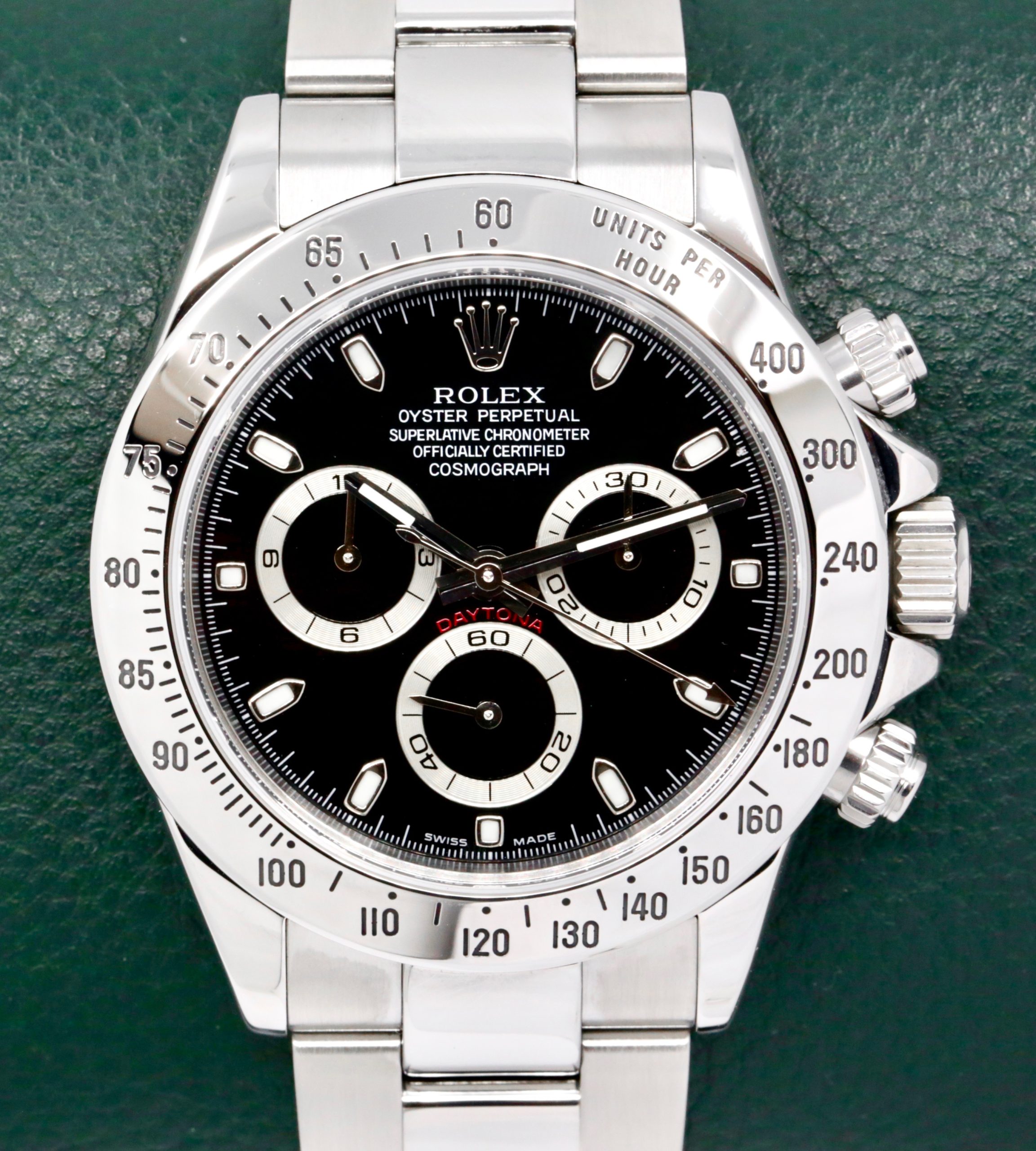 Rolex Cosmograph Daytona in Stainless Steel, Black Index Dial, on ...