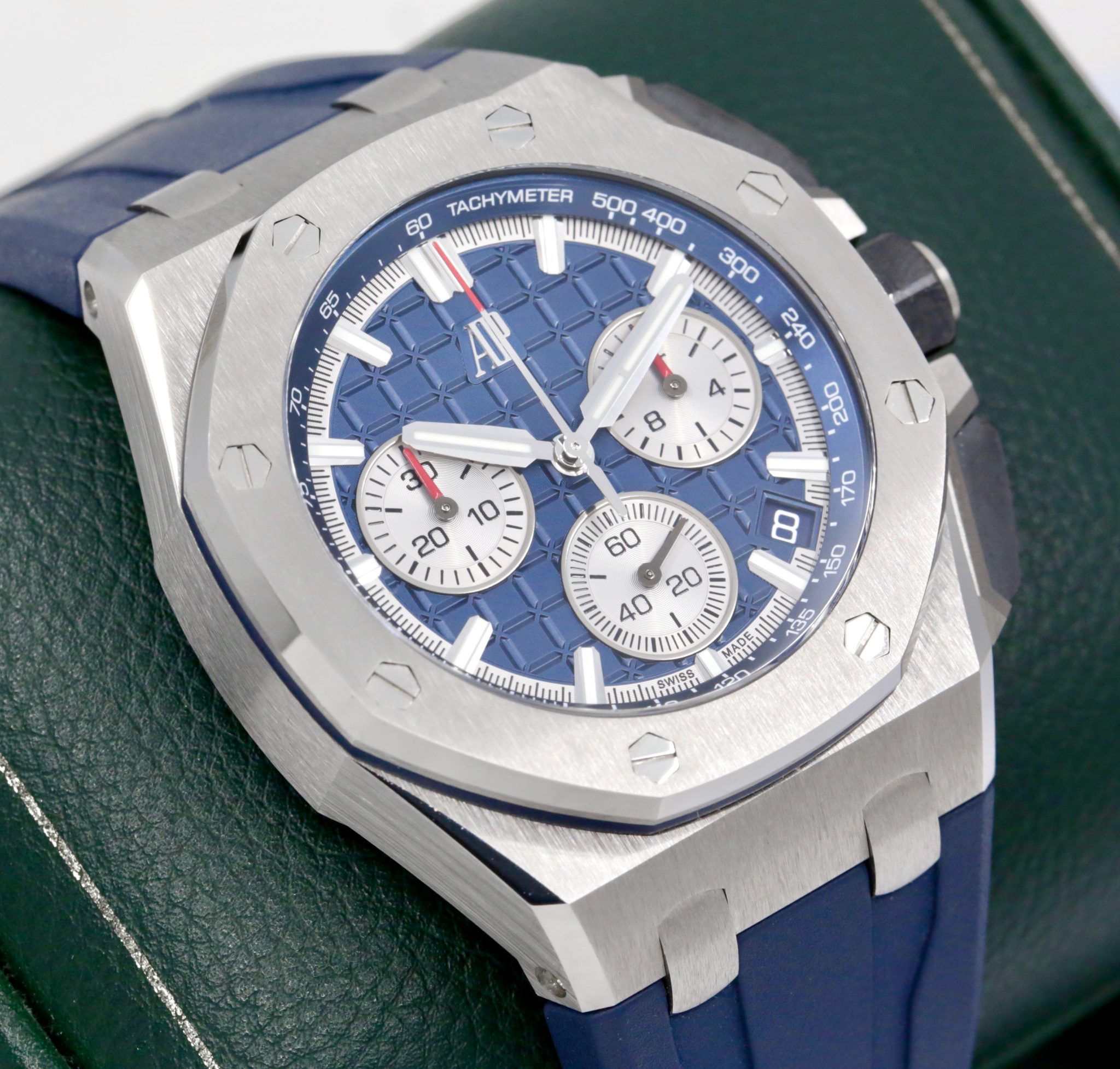Audemars Piguet Royal Oak Off-Shore Chronograph, Titanium Case, Blue ...