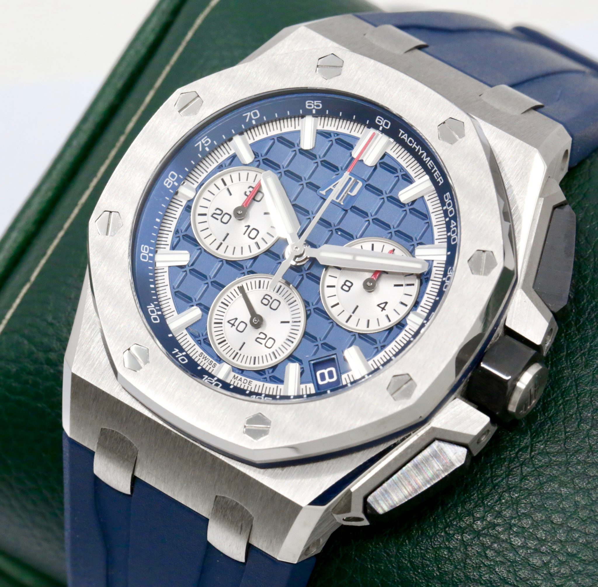 Audemars Piguet Royal Oak Off-Shore Chronograph, Titanium Case, Blue ...