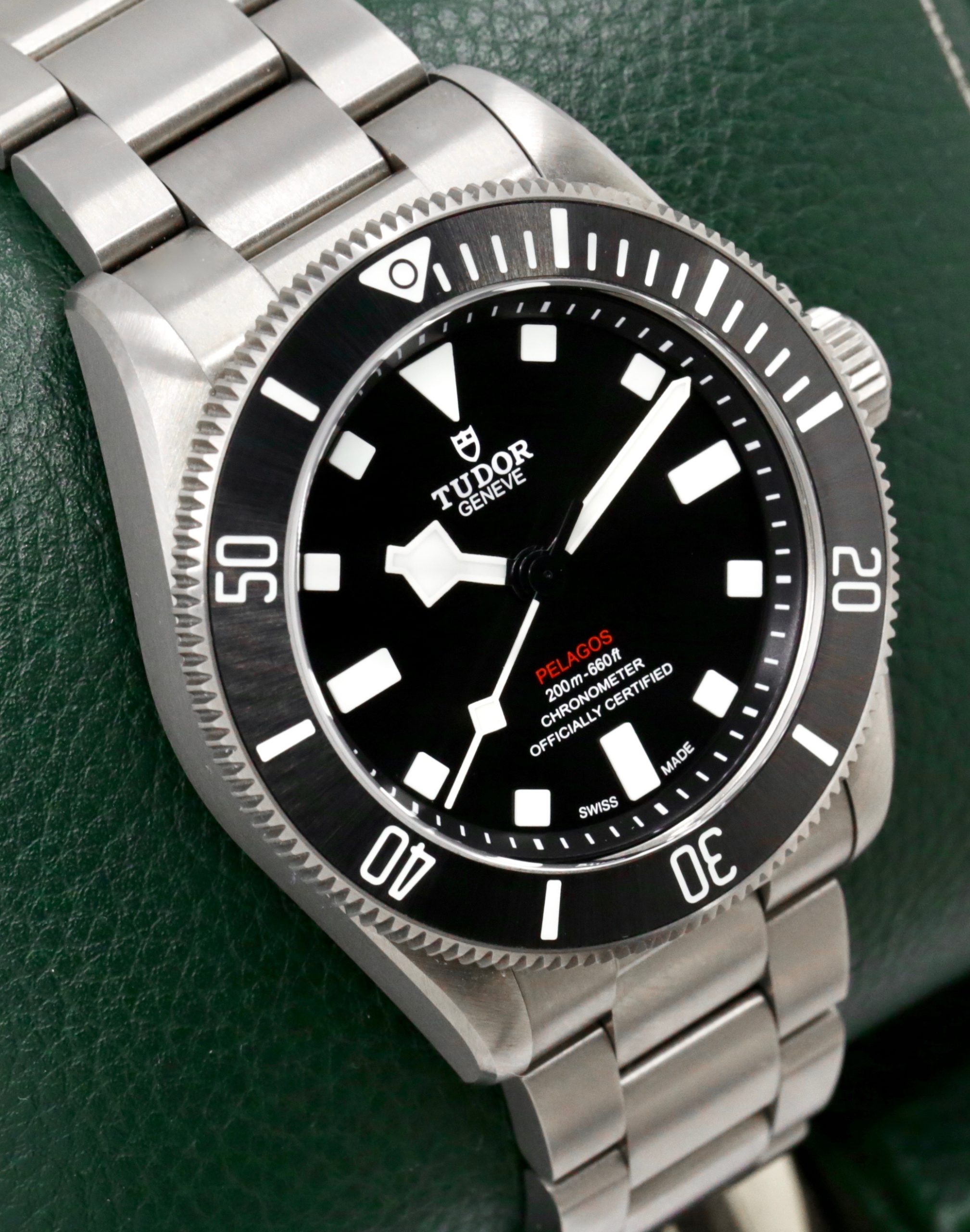 Tudor Pelagos 39 in Titanium, with a Black index dial and black ceramic ...