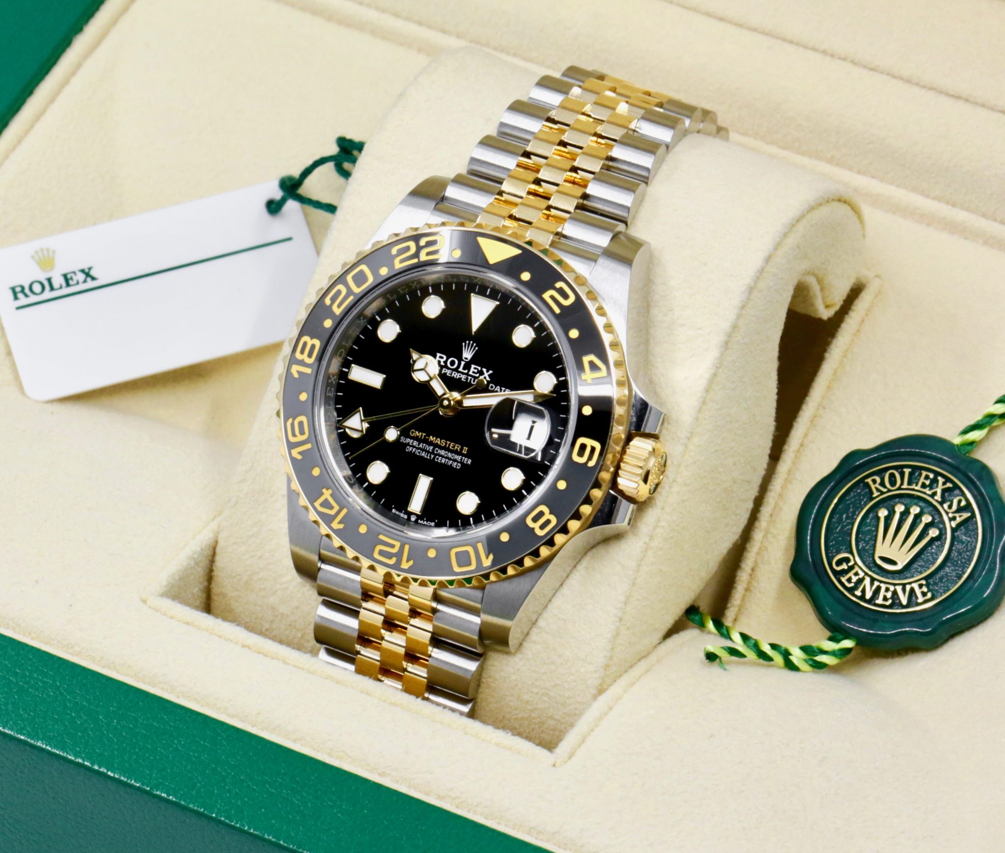 Rolex GMT-Master II, Stainless Steel & 18ct Yellow Gold, Black Index ...