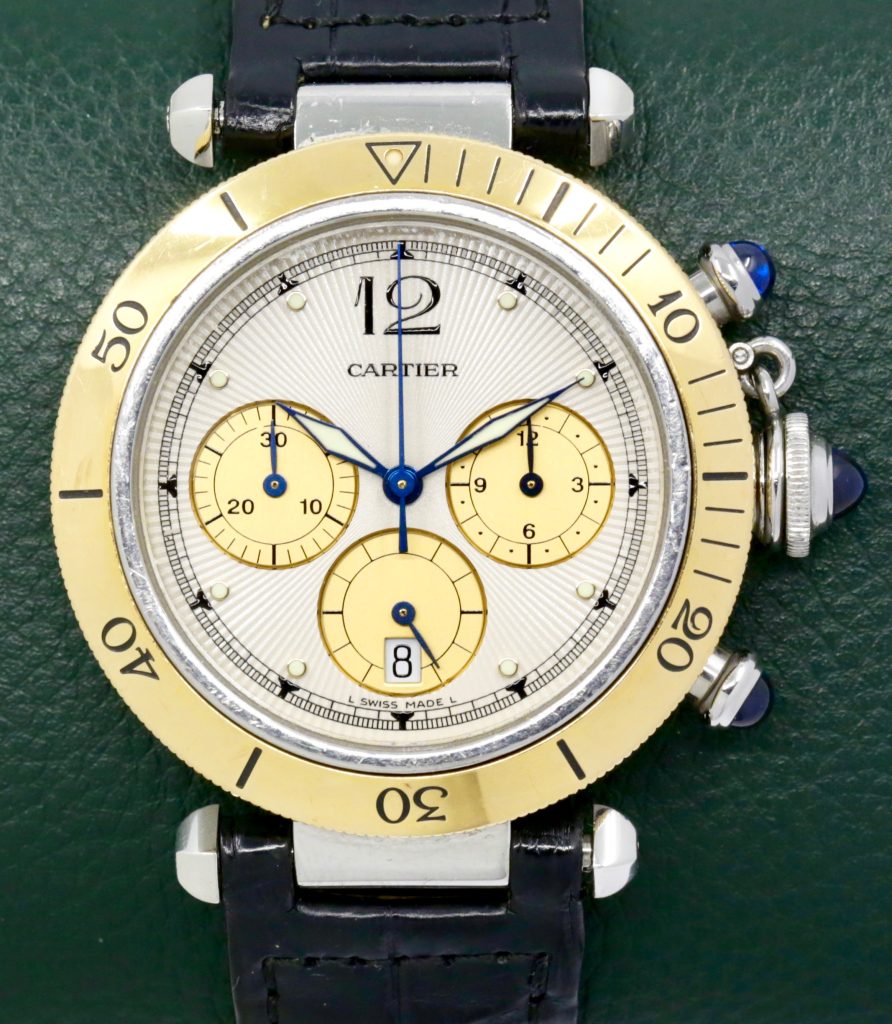Cartier Pasha Quartz Dive / Chronograph 38mm in stainless steel and ...