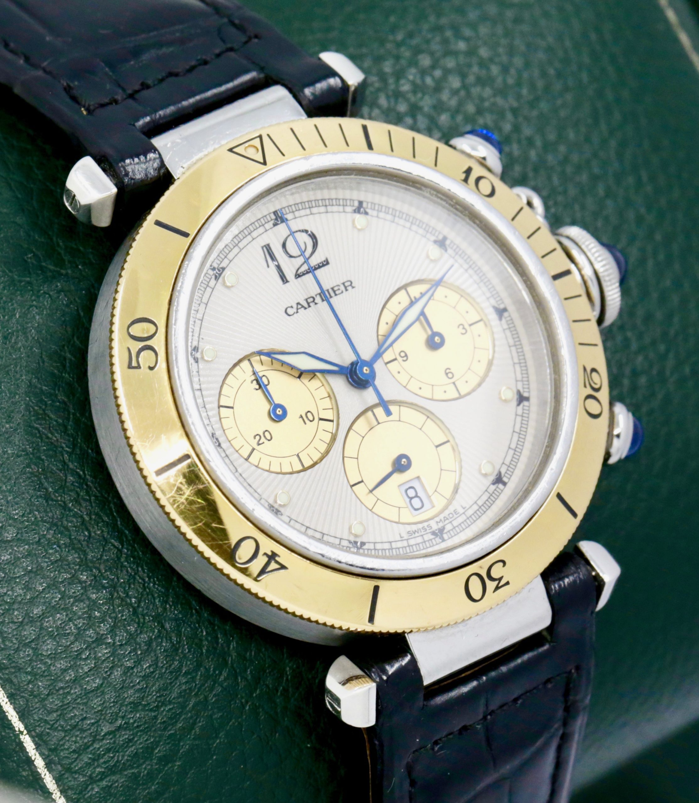 Cartier Pasha Quartz Dive / Chronograph 38mm in stainless steel and ...