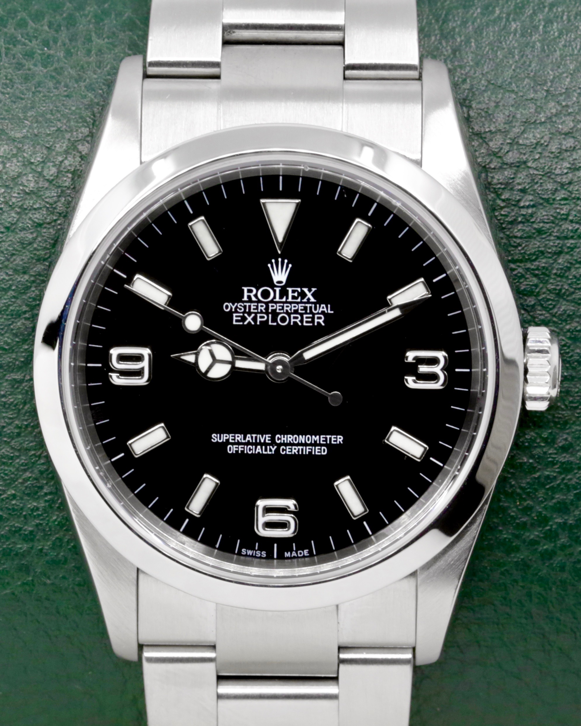 Rolex Explorer I, 36mm, Stainless Steel, Black 3,6,9 Dial, on Stainless ...