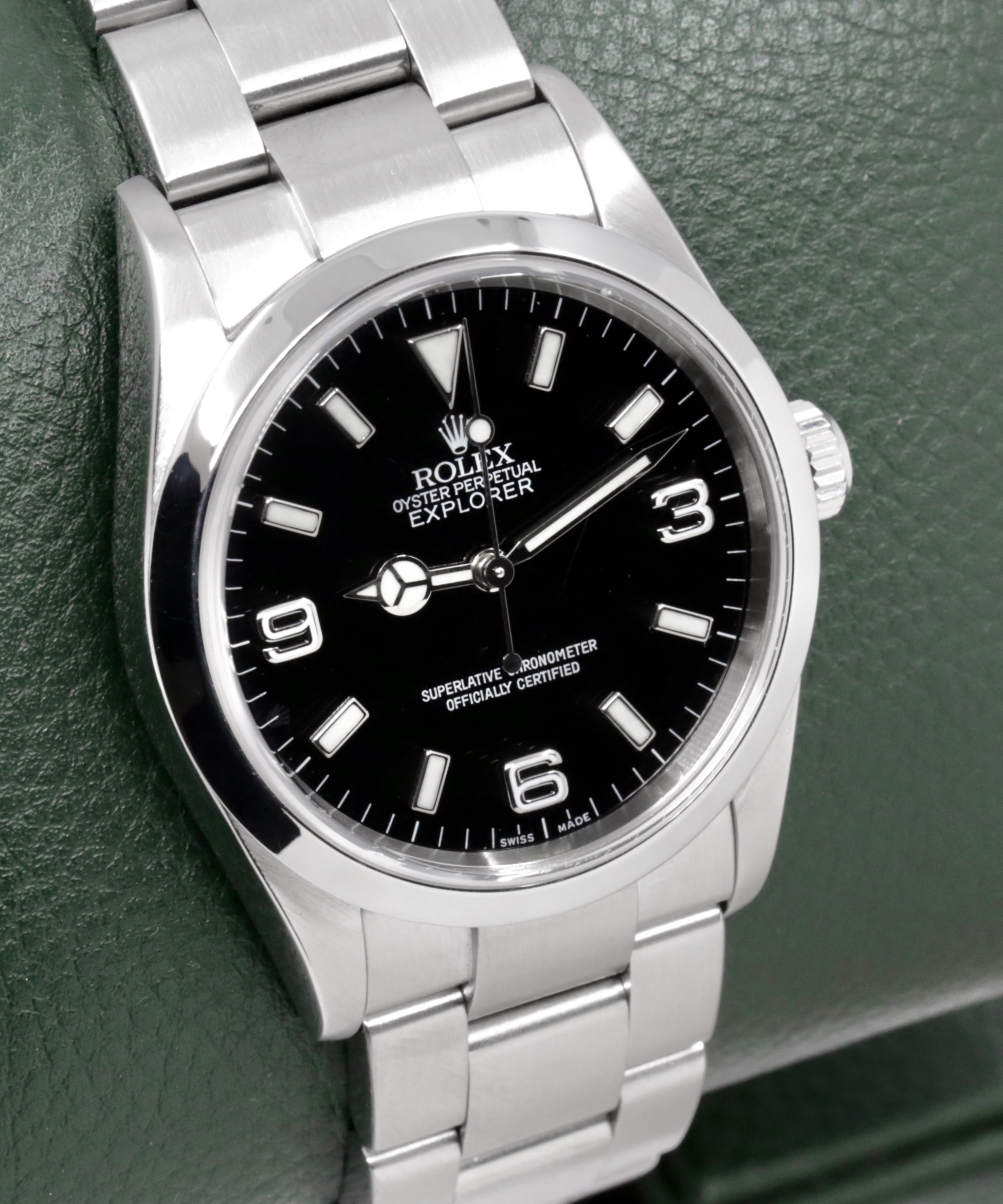 Rolex Explorer I, 36mm, Stainless Steel, Black 3,6,9 Dial, on Stainless ...