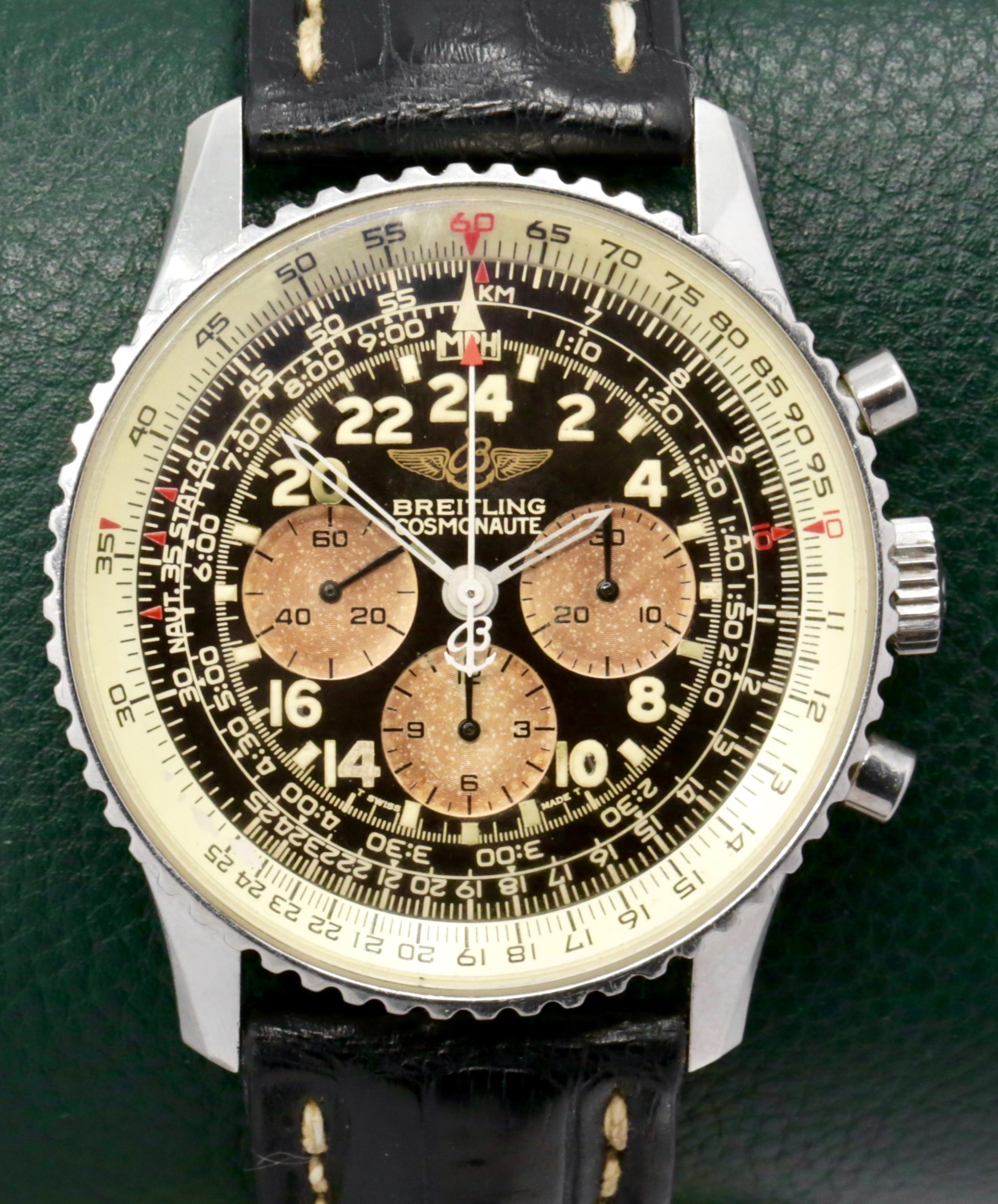 Breitling Navitimer Cosmonaute 24HR in stainless steel, slide rule ...