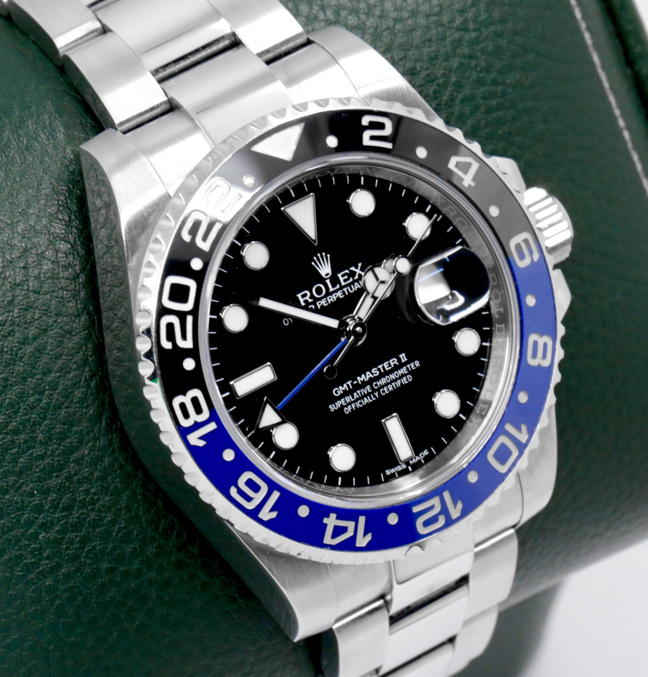 Rolex GMT-Master II "Batman", in Stainless Steel, Black Index Dial ...